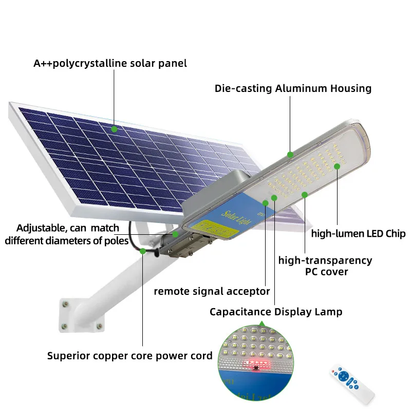 100W to 300W LED Solar Street Lights - Durable & Efficient