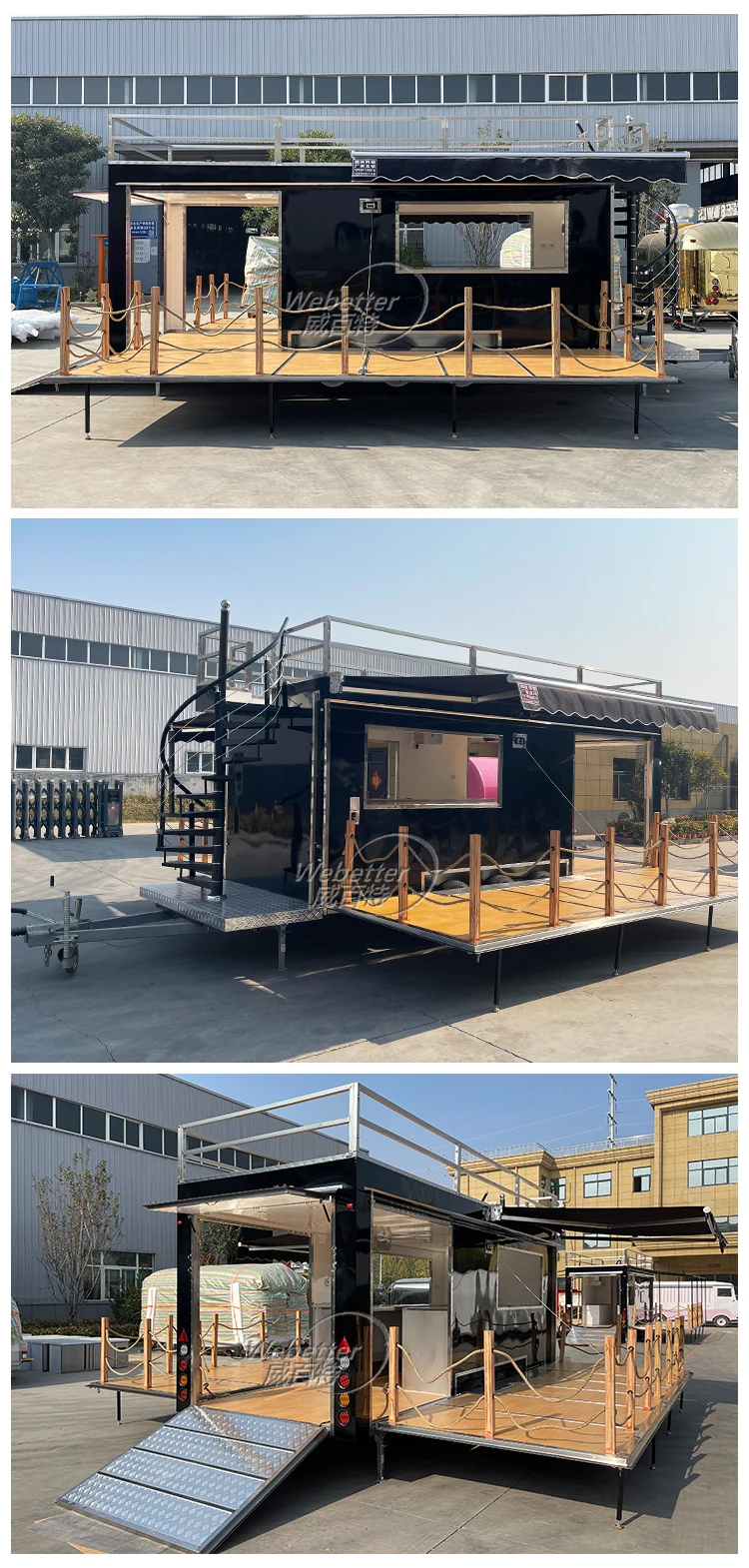 WEBETTER Mobile Snack Bar Truck - Double Decker Food Trailers