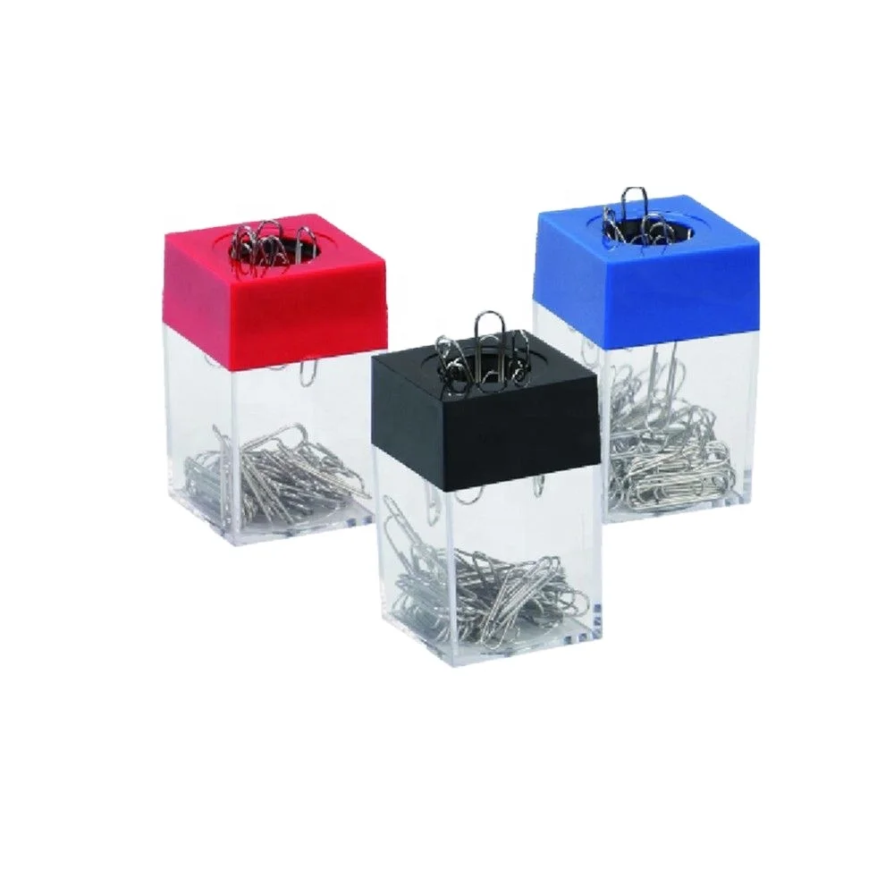 High Quality paper clip holder for Paper Clips Plastic Box square ...