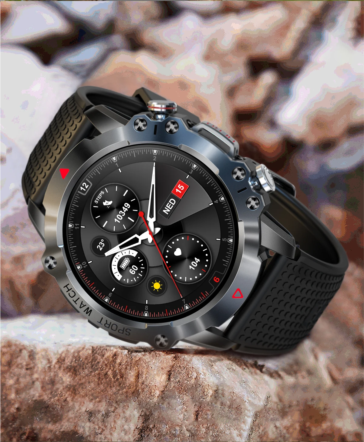 2023 Newest Men Smart Watch Kr10 Outdoor Touch Screen Sport Smartwatch ...