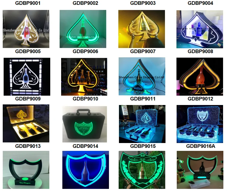 Led Logo Sign Board Customized Champagne Glorifier Marquee Led Letters ...