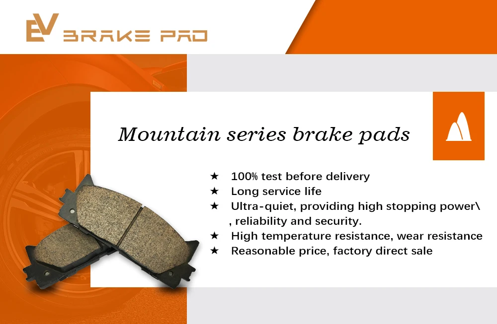 Ev Mountain Series Ceramic Korean Brake Pads D1210 With Professional ...