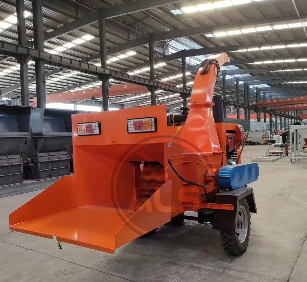 Long Life Diesel Wood Chipper for Russia Market Tree Branch Shredder