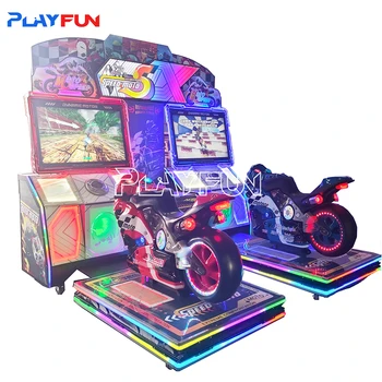 Playfun Coin Operated Game Motorcycle Arcade Games Motor Racing Video ...
