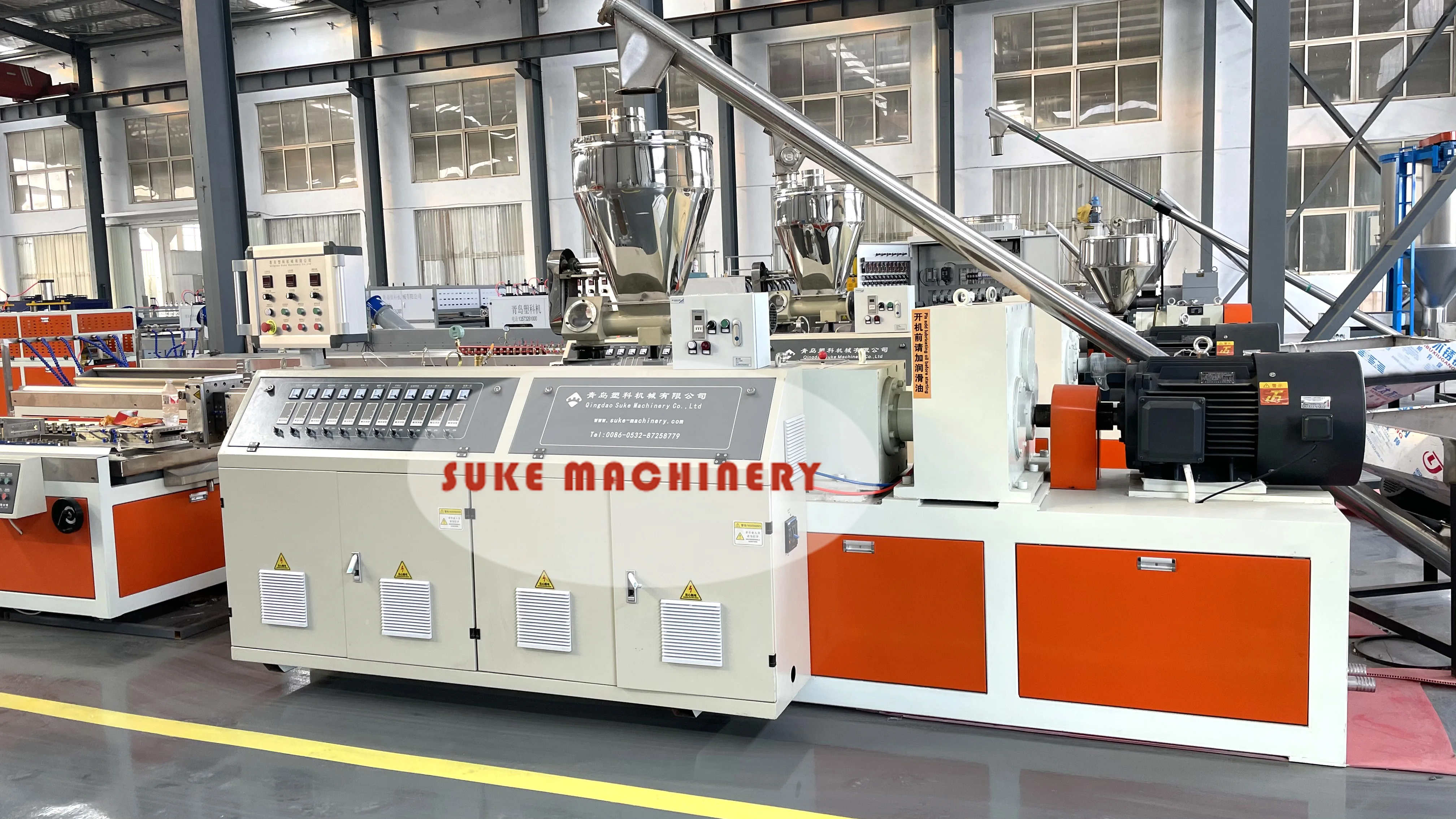 Polymer Wood Composite Wpc Profile Production Line / Wpc Decking ...