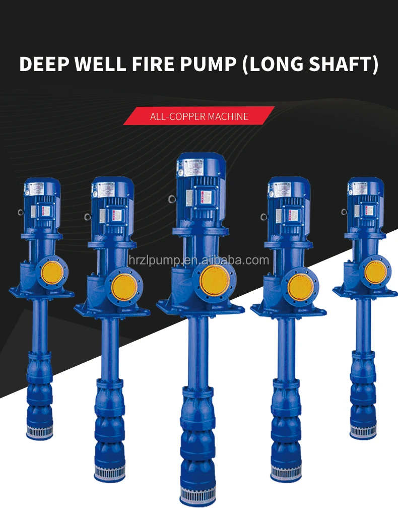 Well Selling Single Stage Vertical Fire Pump with Long Shaft Deep Well ...