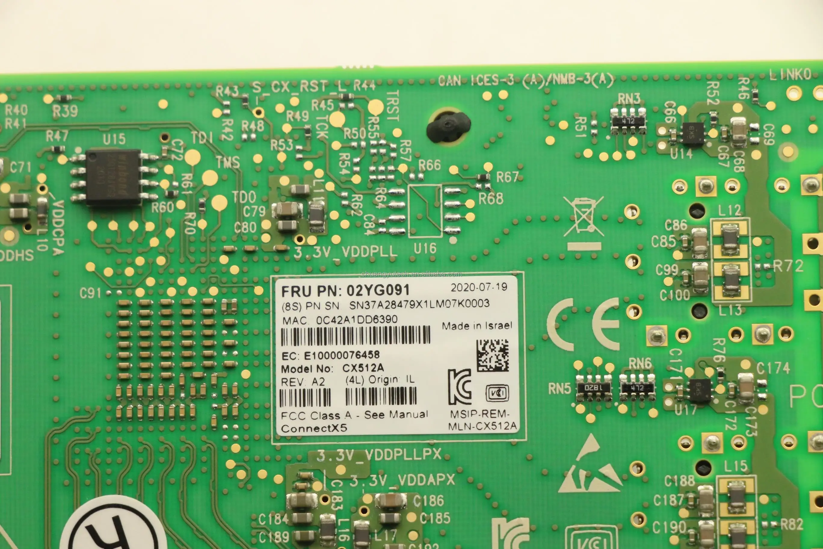 02yg091 Thinksystem Mellan Ox Connectx-5 En 10/25gbe Sfp28 2-port Pcie ...