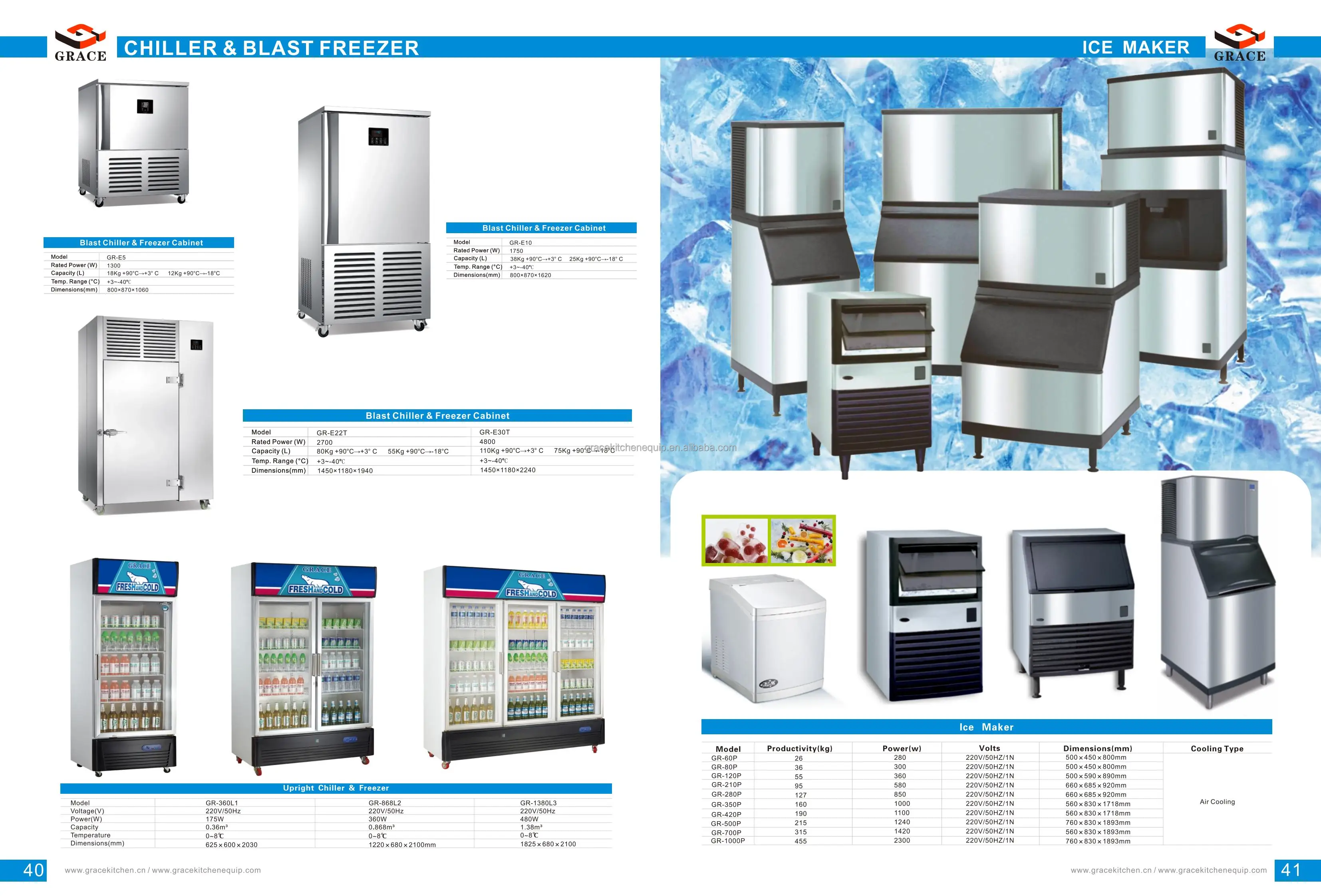 Hotel Kitchen Stainless Steel Commercial Upright Freezer