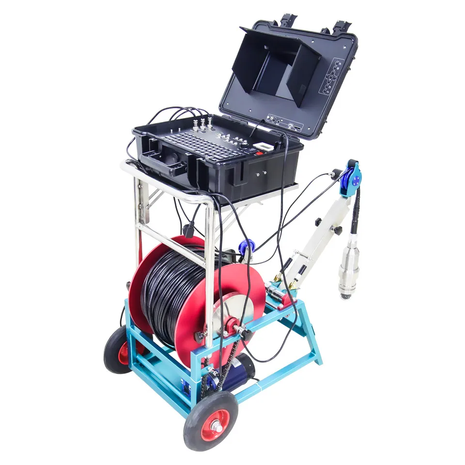 300m Borehole Borewell Deep Well Inspection Camera with 90mm Pan Tilt ...