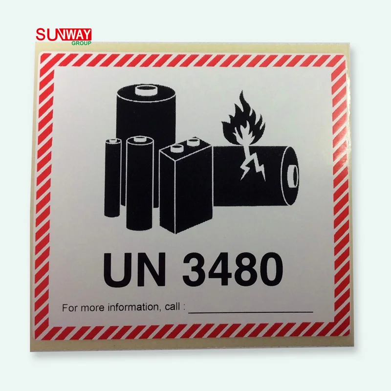 Airplane Un3481 Hazard Mark Air Freight Sea Transportation Caution ...