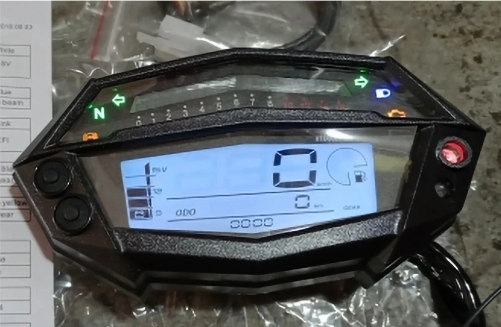 Kawasaki Z1000 Tachometer Hour Meter Odometer LCD Speedometer