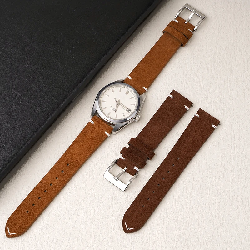 Shop Our 20mm 22mm Quick Release Suede Leather Watch Straps