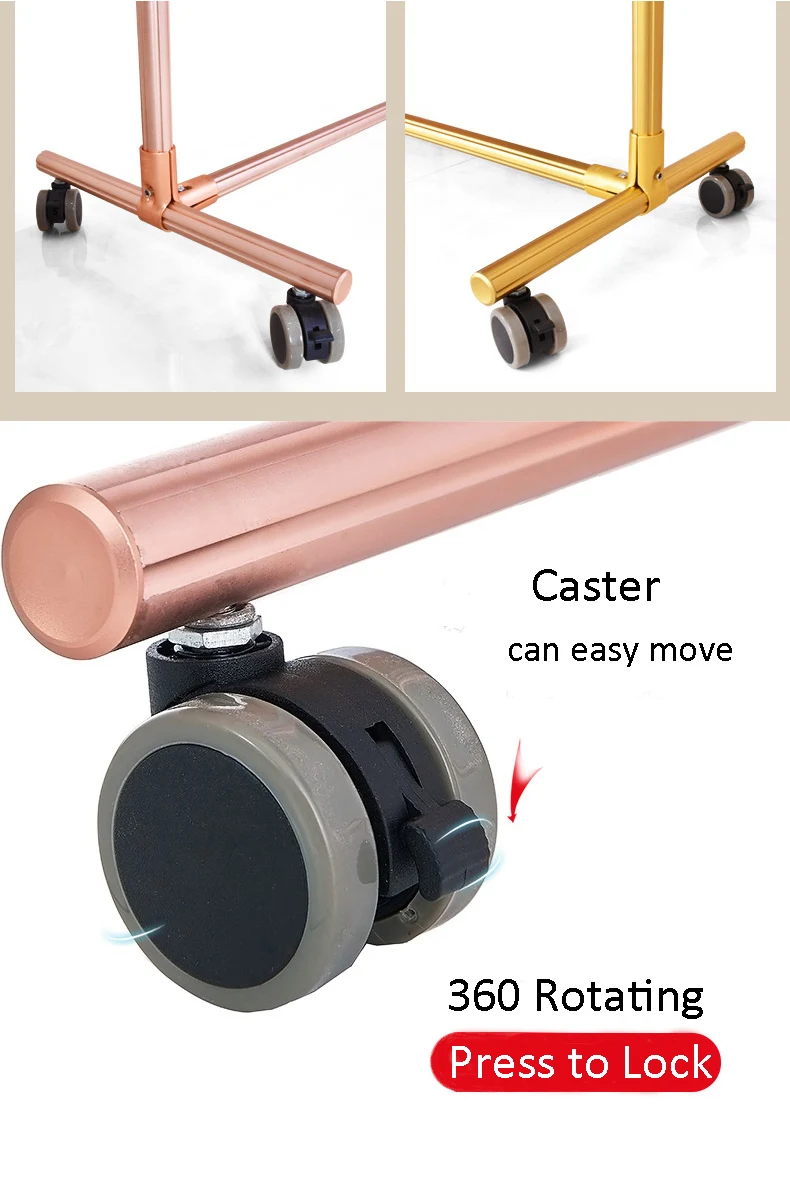 Giantmay Rose Gold Clothes Rack Pretty Garment Display Stand Racks For ...