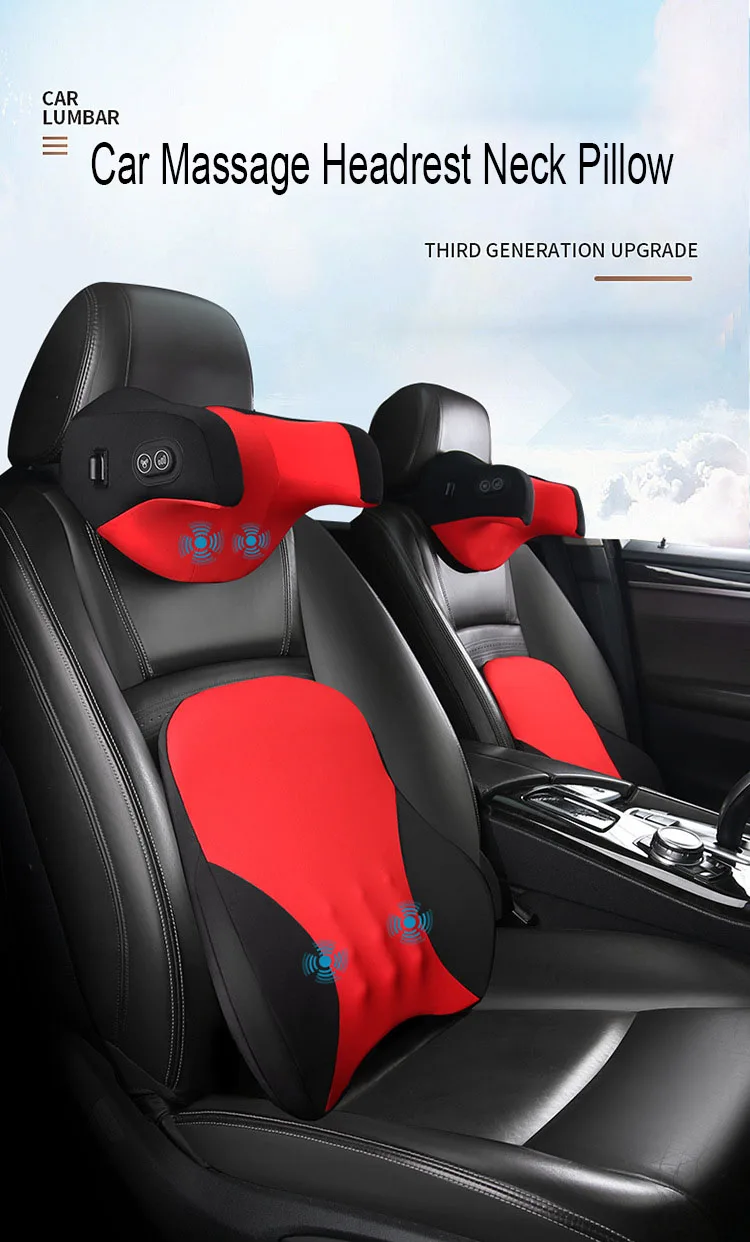 Relax with Vangeestar Memory Foam Massage Pillow for Cars