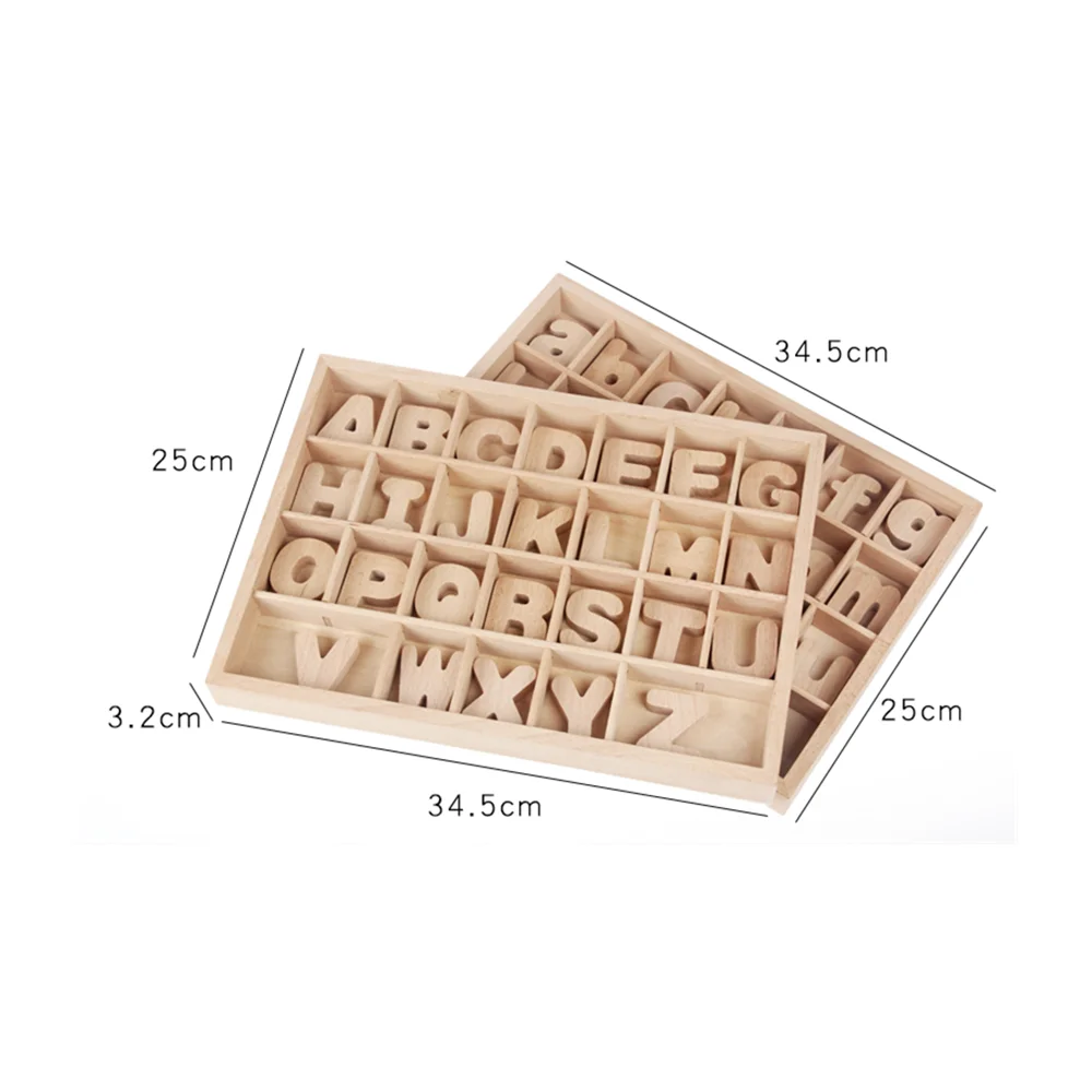 Montessori Wooden Movable Alphabet - Preschool STEM Toy