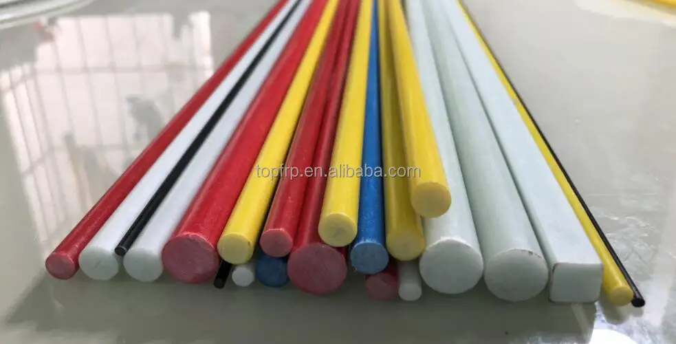 Customized Frp Pultrusion Round Rod Fiberglass Rods - Buy Fiberglass ...