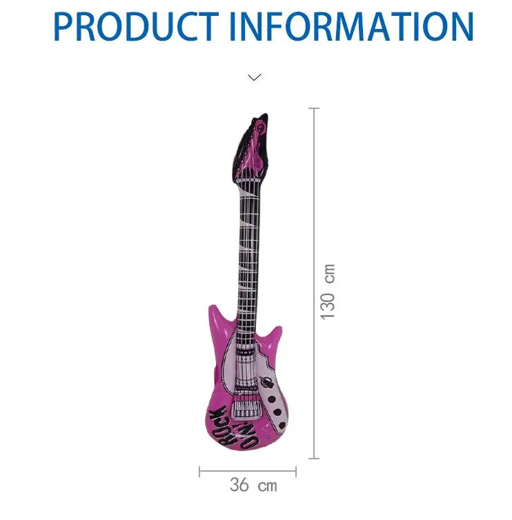 Lovely Toy Inflatable Rock Star Toy Set - 6 Electric Guitar (38 Inches ...
