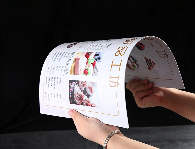 Customized PVC Menu Printing for Restaurants - Mixed Color