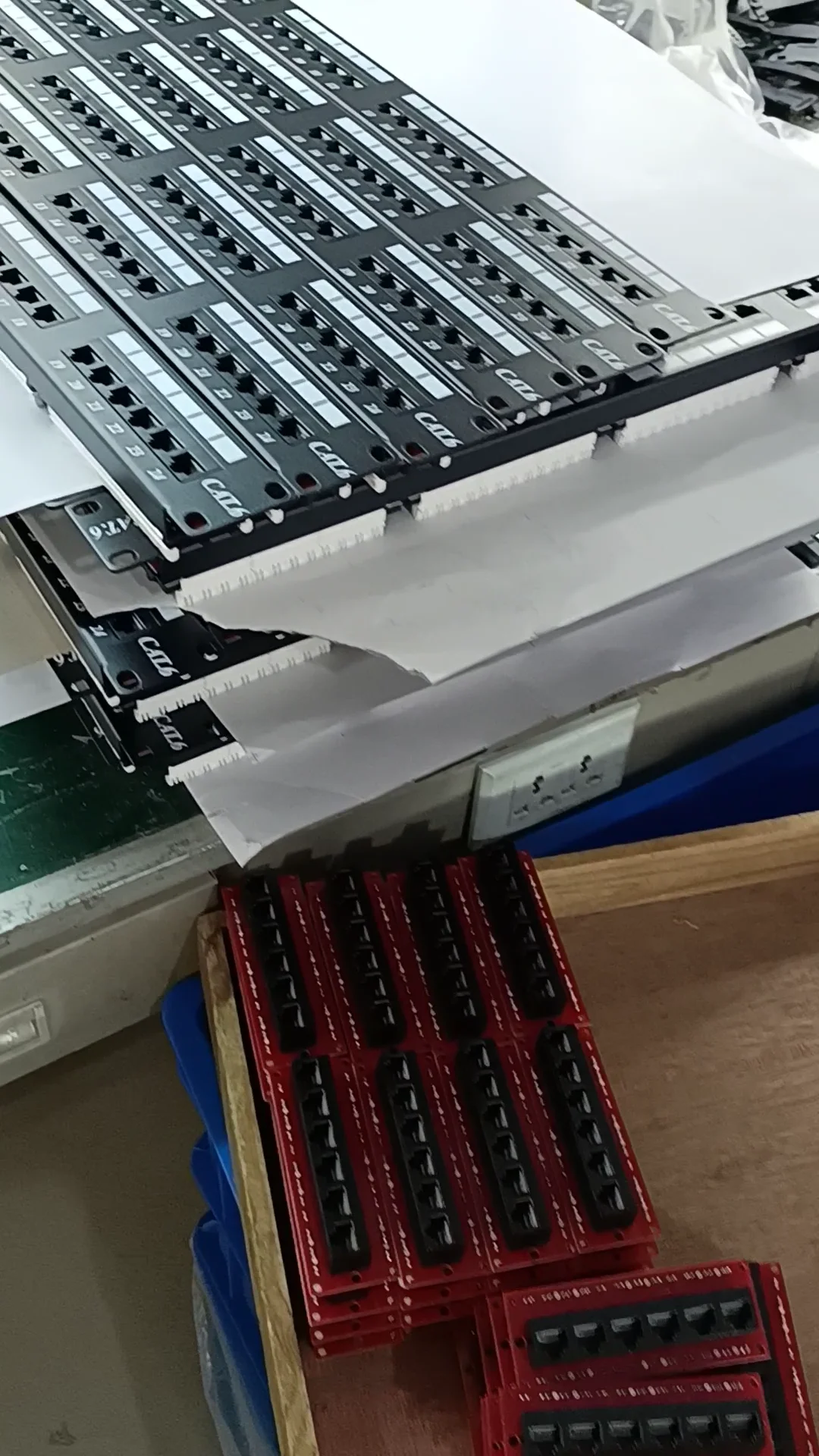 Patch Panel 24 Port With Pcb Utp/1u Network Patch Panel For Cat6/cat5e ...