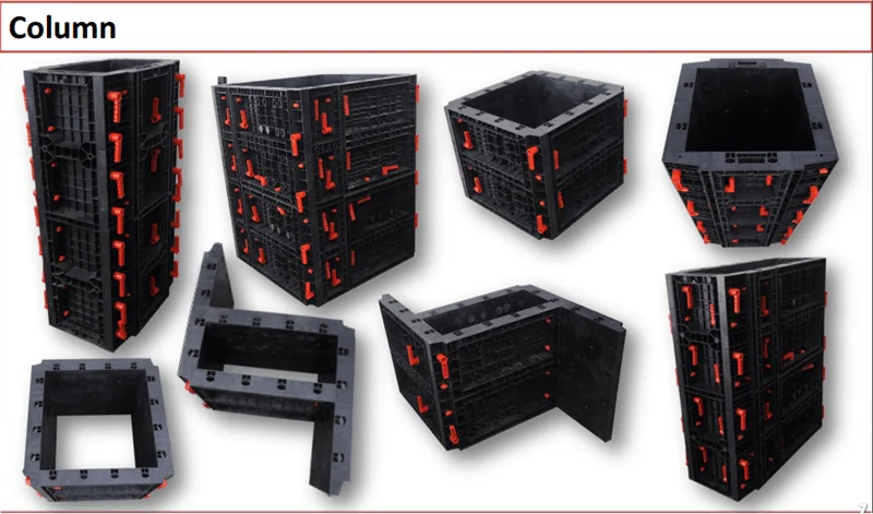 ABS Plastic Concrete Column Formwork - Durable & Versatile