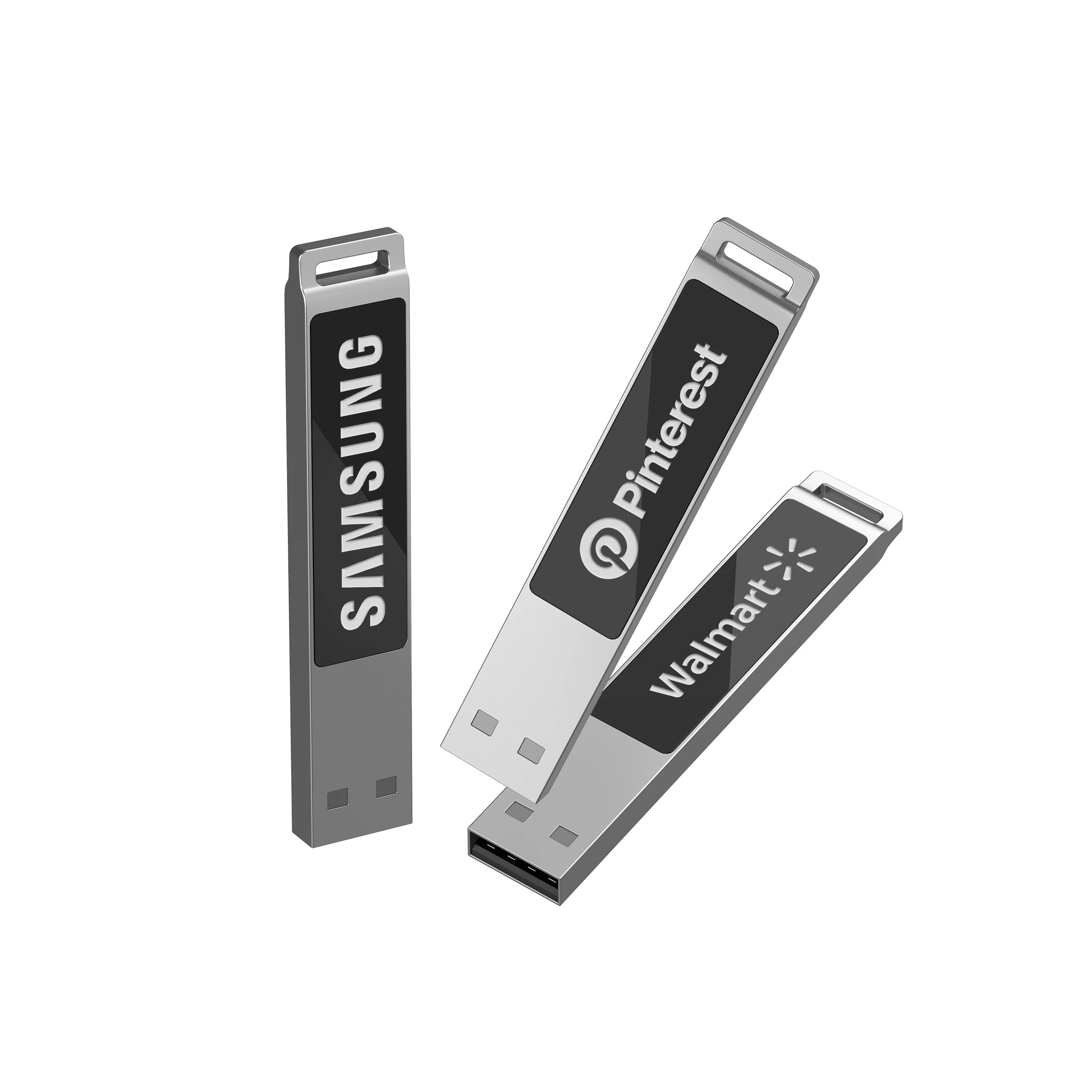 Luminous Creative Metal Usb Flash Drive Portable Butterfly Stock ...