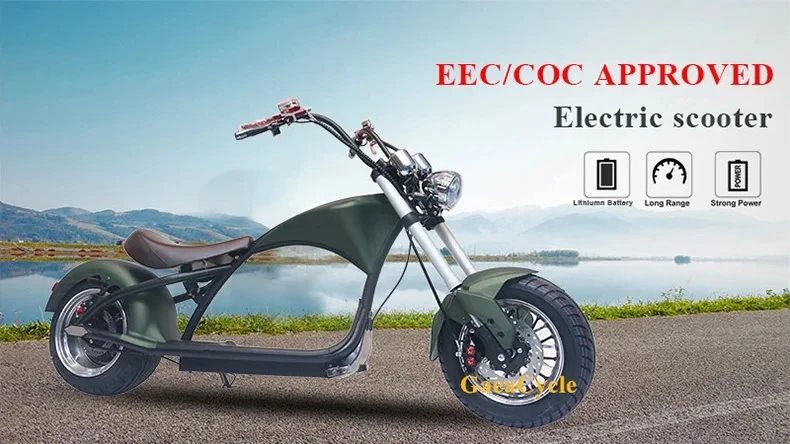 Electric Scooters Hulk Eec Coc Citycoco 1000w 2000w 3000w