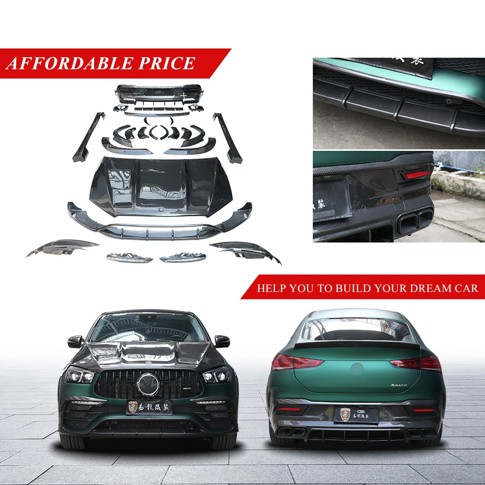 Carbon Fiber Wide Body Kit for Mercedes Benz GLE63 350 450 53 Coupe ...