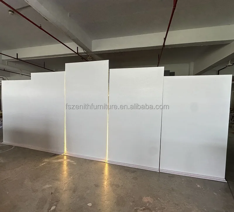 Custom Wedding Pvc Arch Stage Background Flower Panel White Acrylic ...