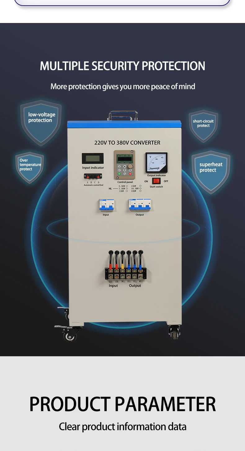 220v To 380v Step Up Transformer 15kw 18.5kw Pure Sine Wave Isolation ...
