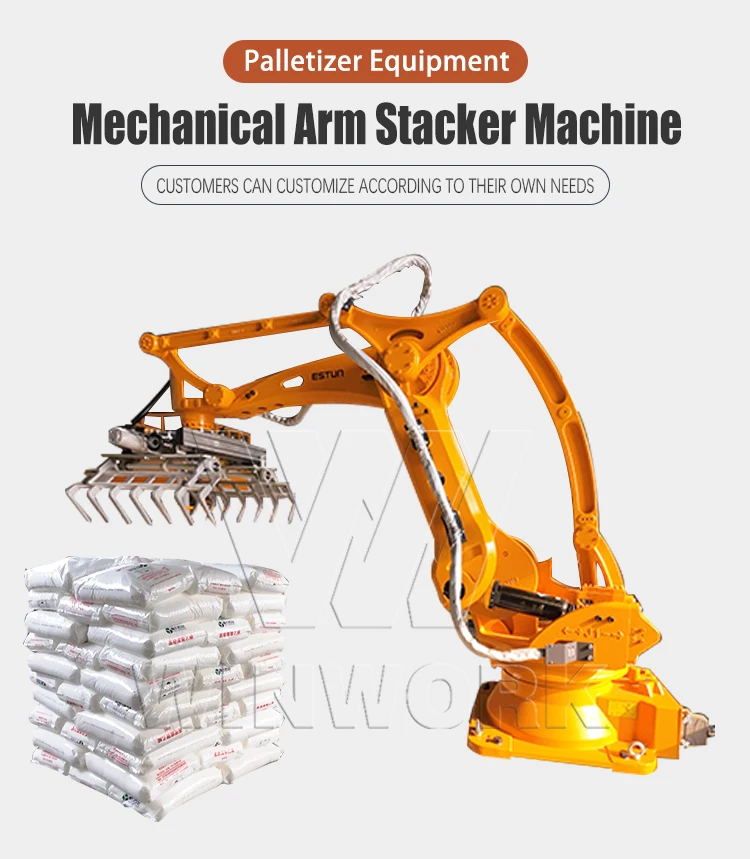 Winwork Fuliang Robot Palletizer 25kg Bag Automatic Robot Palletizer ...