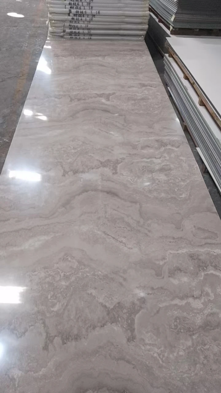 High Glossy PVC Marble Look Wall Panels - Easy Install