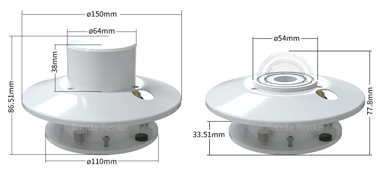Rs-tbq-*-al Analog Or Rs485 Output Radiation Sensor Weather Station ...