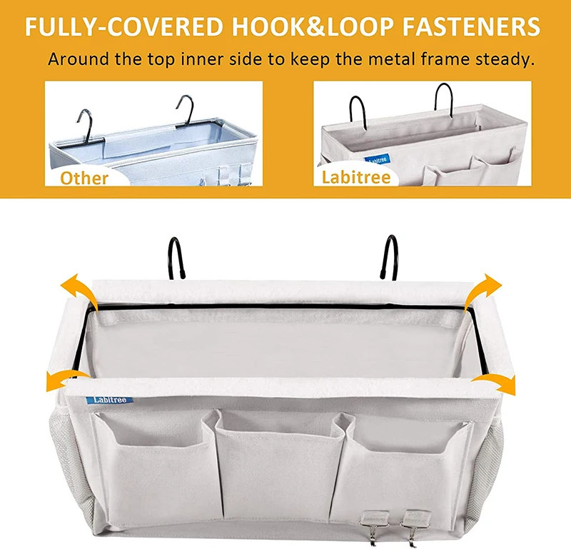 Alibaba.com: 4-hooks hanging organizer caddy for headboards, bunk or ...