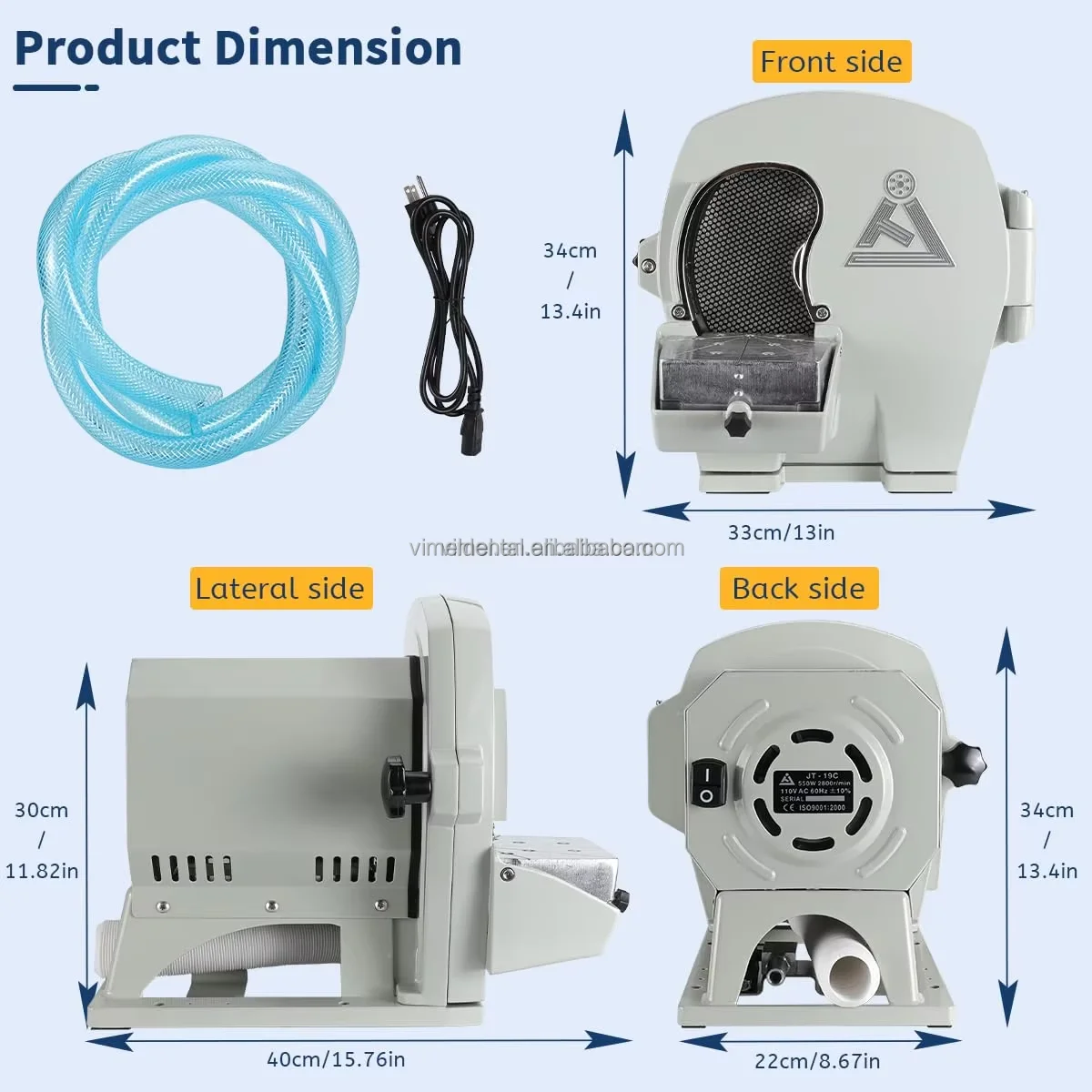 Dental Laboratory Wet Model Plaster Trimmer Molding JT-19C
