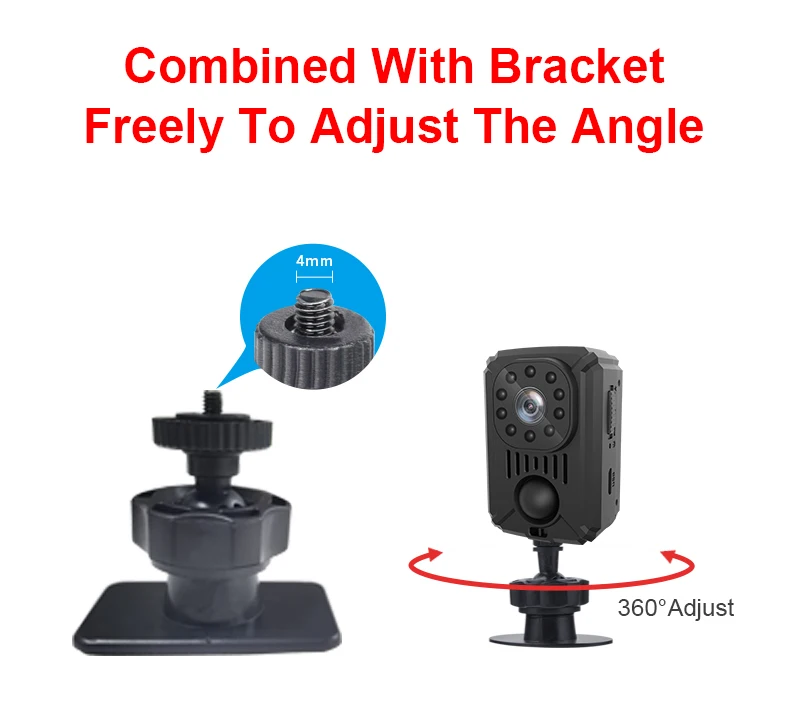 Md31 Pir Motion Sensor 4k Action Sports Camera 120 Degree Wide Angle 11 ...