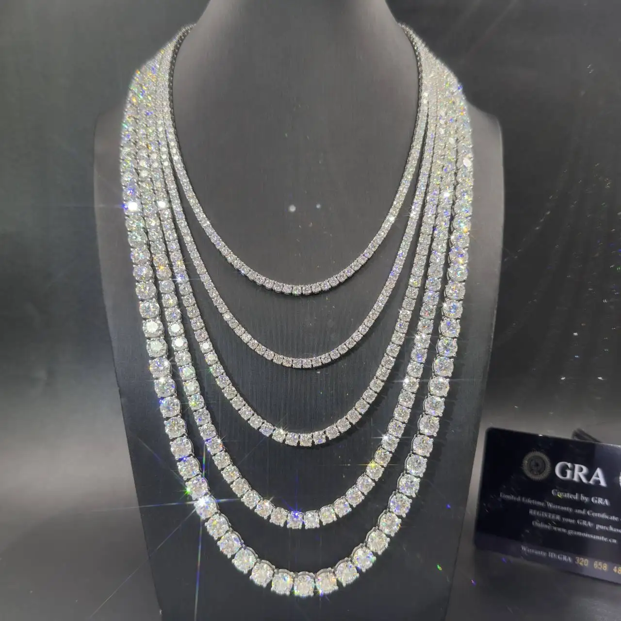 Factory Vvs Moissanite Diamond Chain 925 Silver Hip Hop Jewelry 4mm 5mm ...