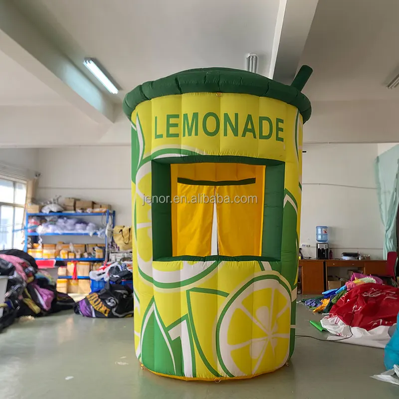 Large Inflatable Lemonade Concession Stand Booth with Customized Logo ...