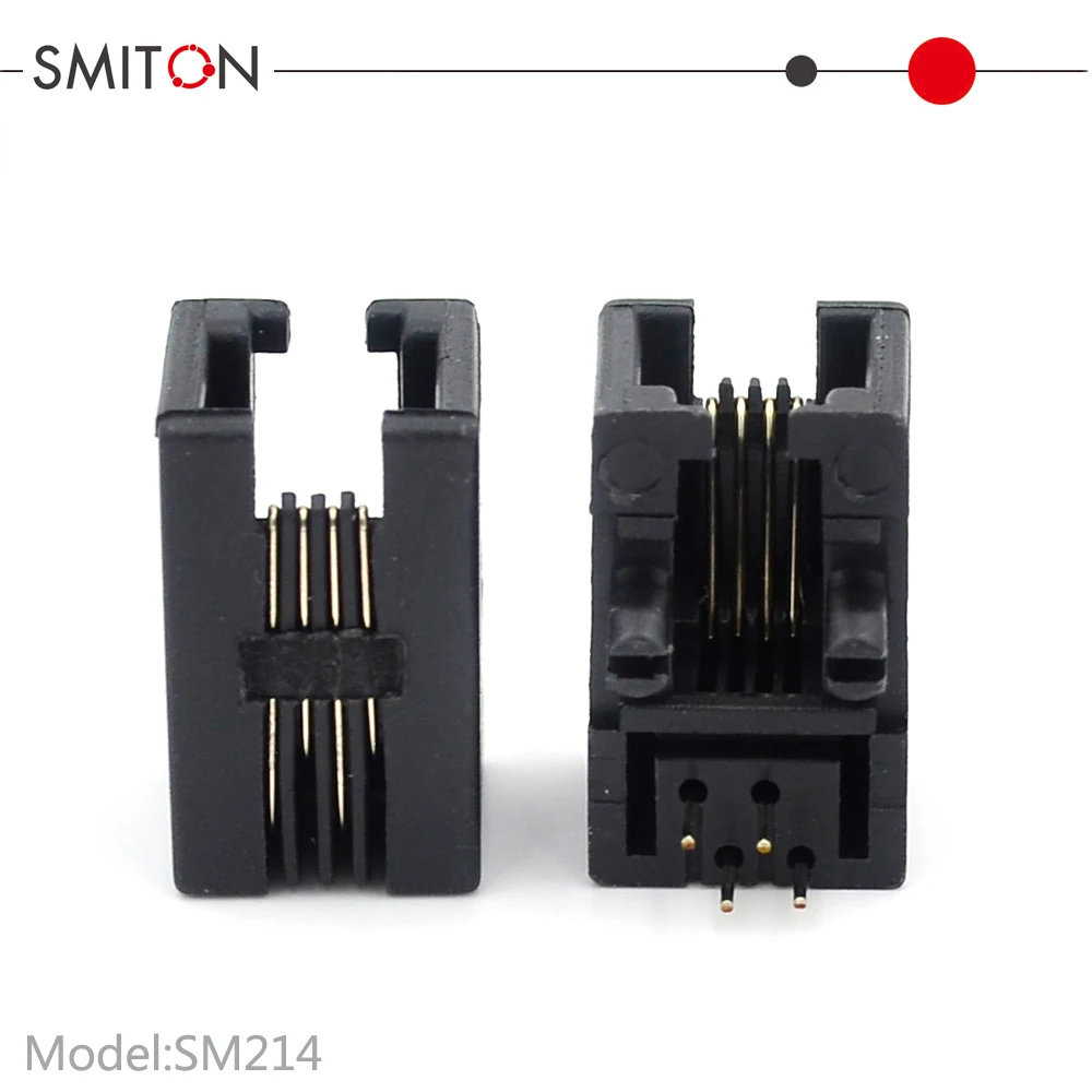 Rj9 4p4c Modular Jack Female Connector - Buy Rj9 Female Connector rj9 4p4c Female Connector rj9 ...