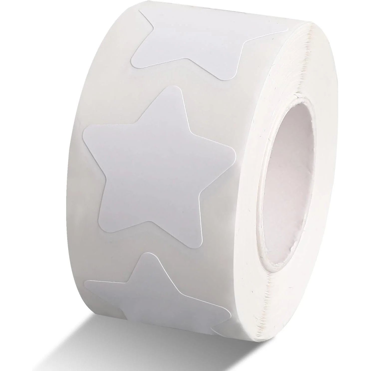 White Star Stickers Roll Self-Adhesive Small Stars Labels Waterproof ...