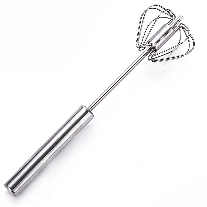 Stainless steel semi-automatic egg beater manual press rotary egg ...