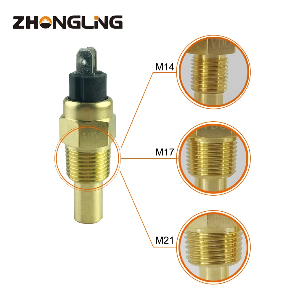Diesel Engine Sensors Water Temperature Sensor With Warning Contact Vdo ...