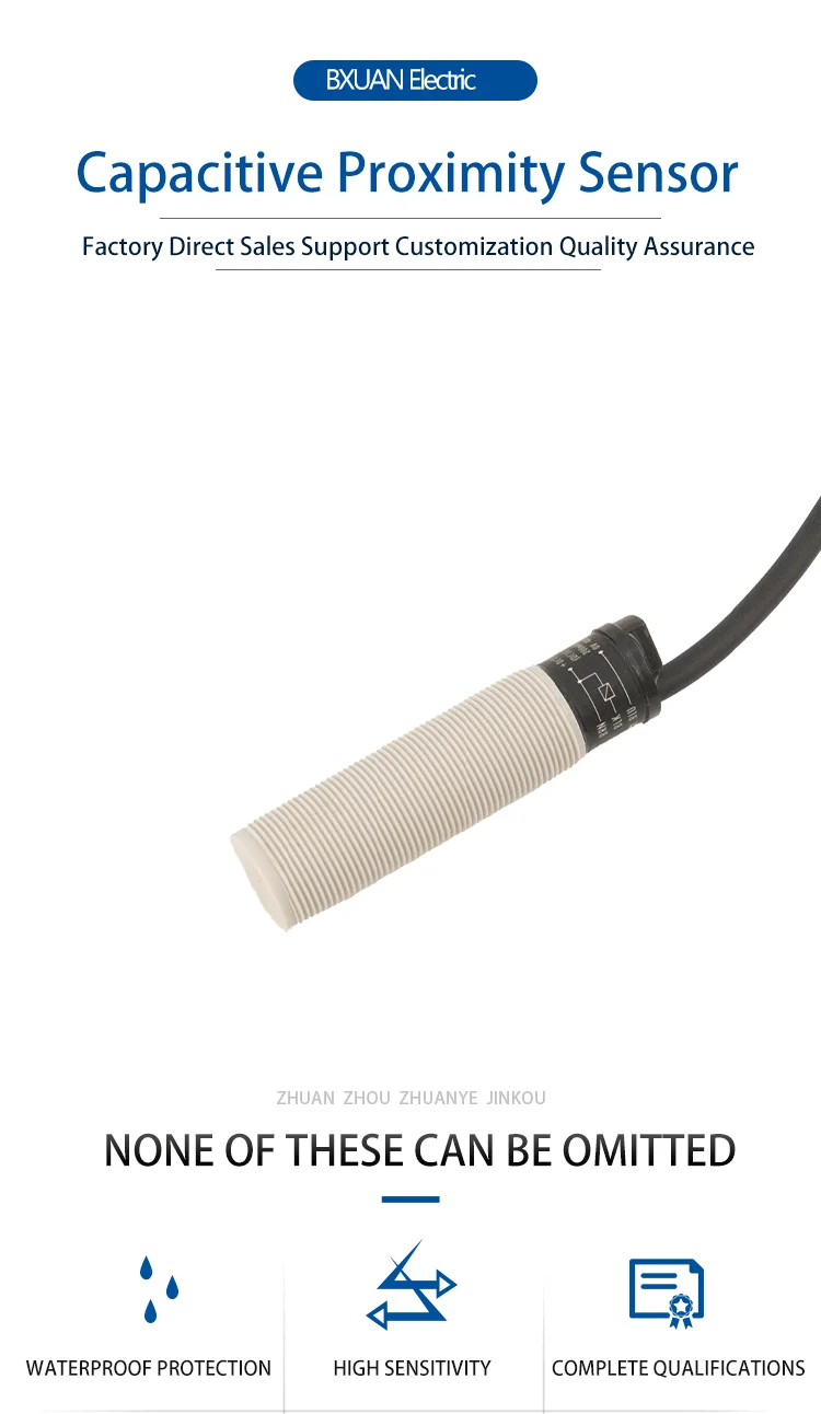 M18 Capacitive Liquid Level Sensor Detection Distance 8mm Ac 2-wire Nc Capacitive Liquid Level ...