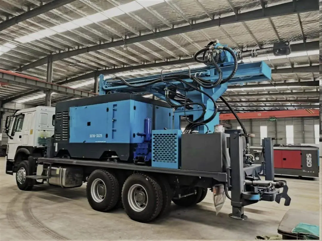 Truck-mounted Fully Hydraulic Water Well Drilling Rig Geological ...