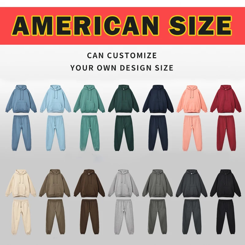 Custom Jogging Sweatpants and Hoodie Set - Unisex Tracksuit