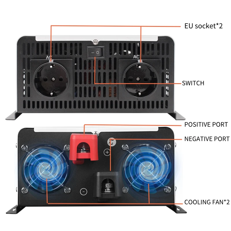 Houli Pure Wave 10000 Watt Power Inverter Solar 24 Volt Off Grid ...
