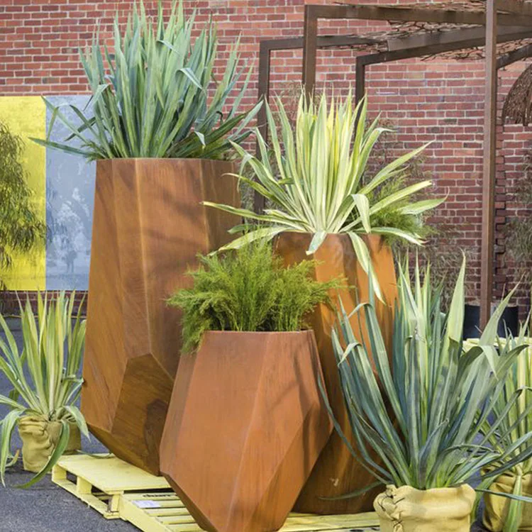 Corten Steel Planters Corten Steel Planter Outdoor Steel Planters For ...