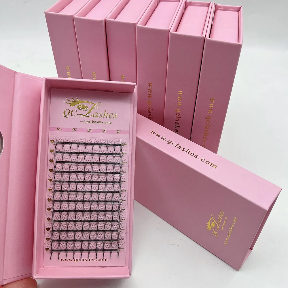 개인 라벨 한국 Pbt 프로메이드 래쉬 팬 2d 3d 4d 5d 6d 7d 8d 9d 10d 사전 제작 볼륨 팬 짧은 줄기 ...