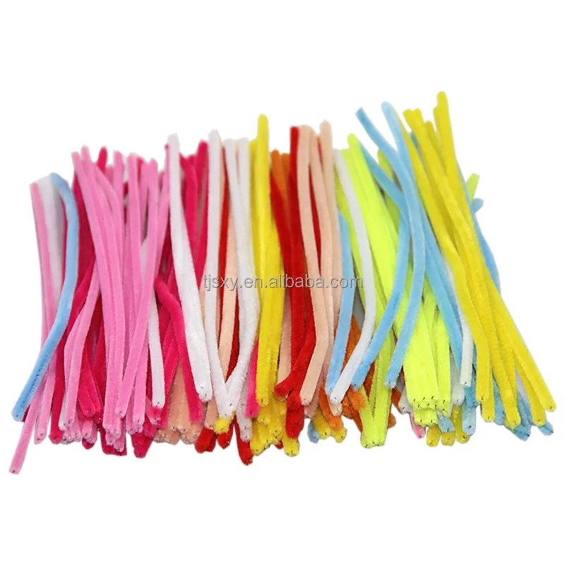 100pcs Pipe Cleaners Craft Colorful Chenille Stems Stick Cleaners Diy ...