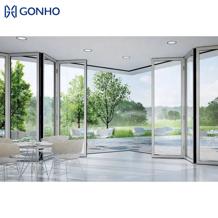 Australia Popular Balcony Partition Interior Accordion Door Aluminum ...