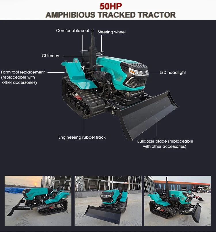 Remote Control Multifunction Ride on Chinese Mini Farm Tiller Crawler ...